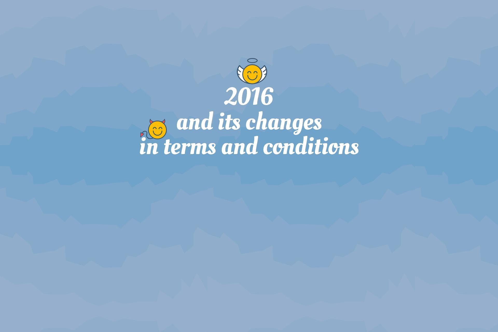 How the terms and conditions changed more than ten thousand times ...